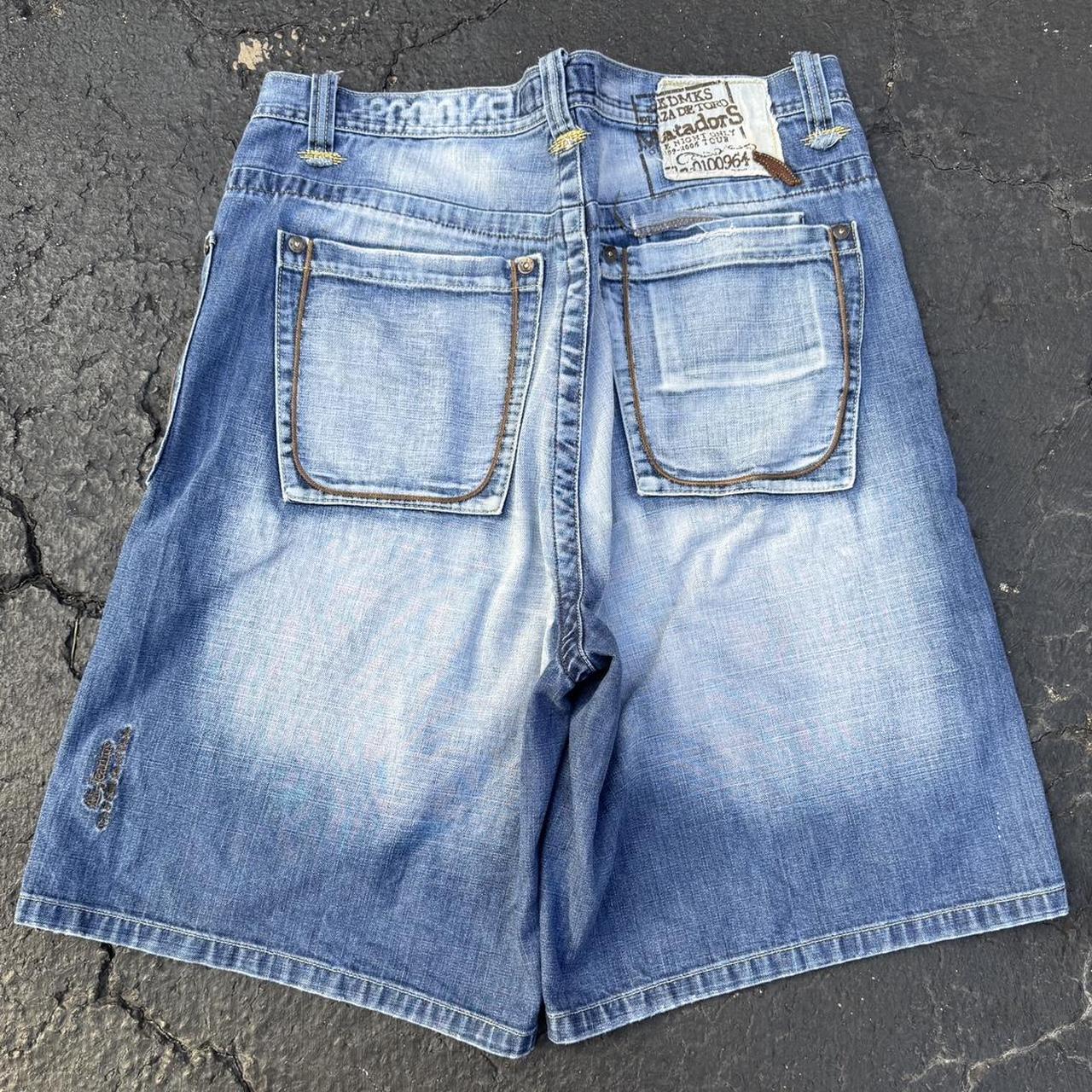 Fire akademiks jorts Sick stitching, very unique... | Depop