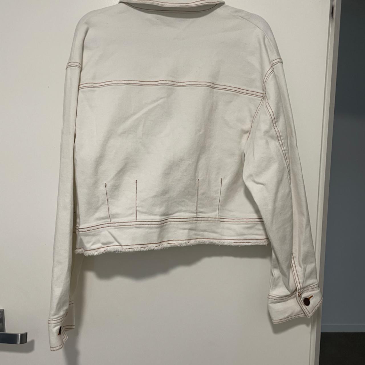 The fifth label white denim jacket size medium - Depop