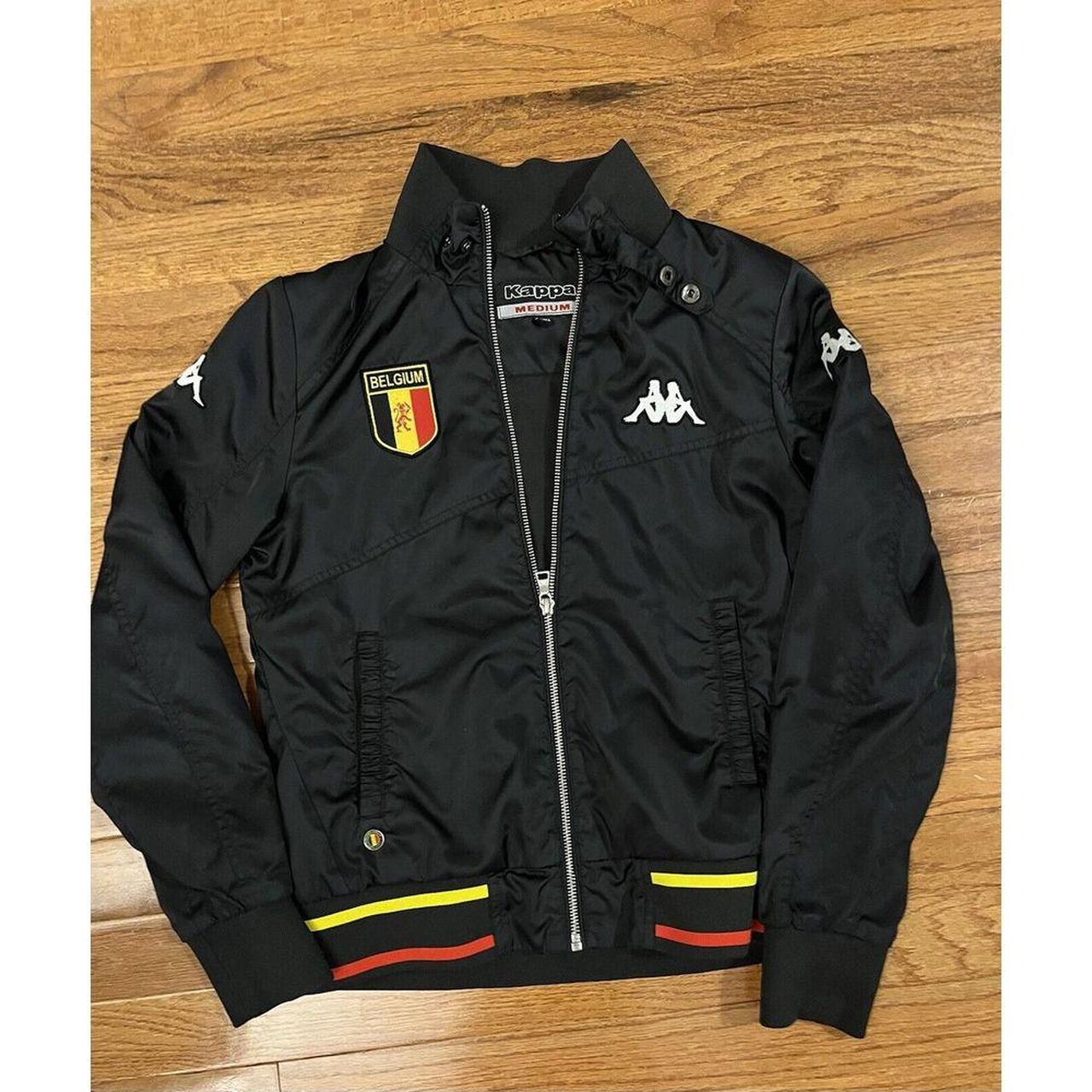 Vintage Kappa Black Belgium Track Jacket - Size... - Depop