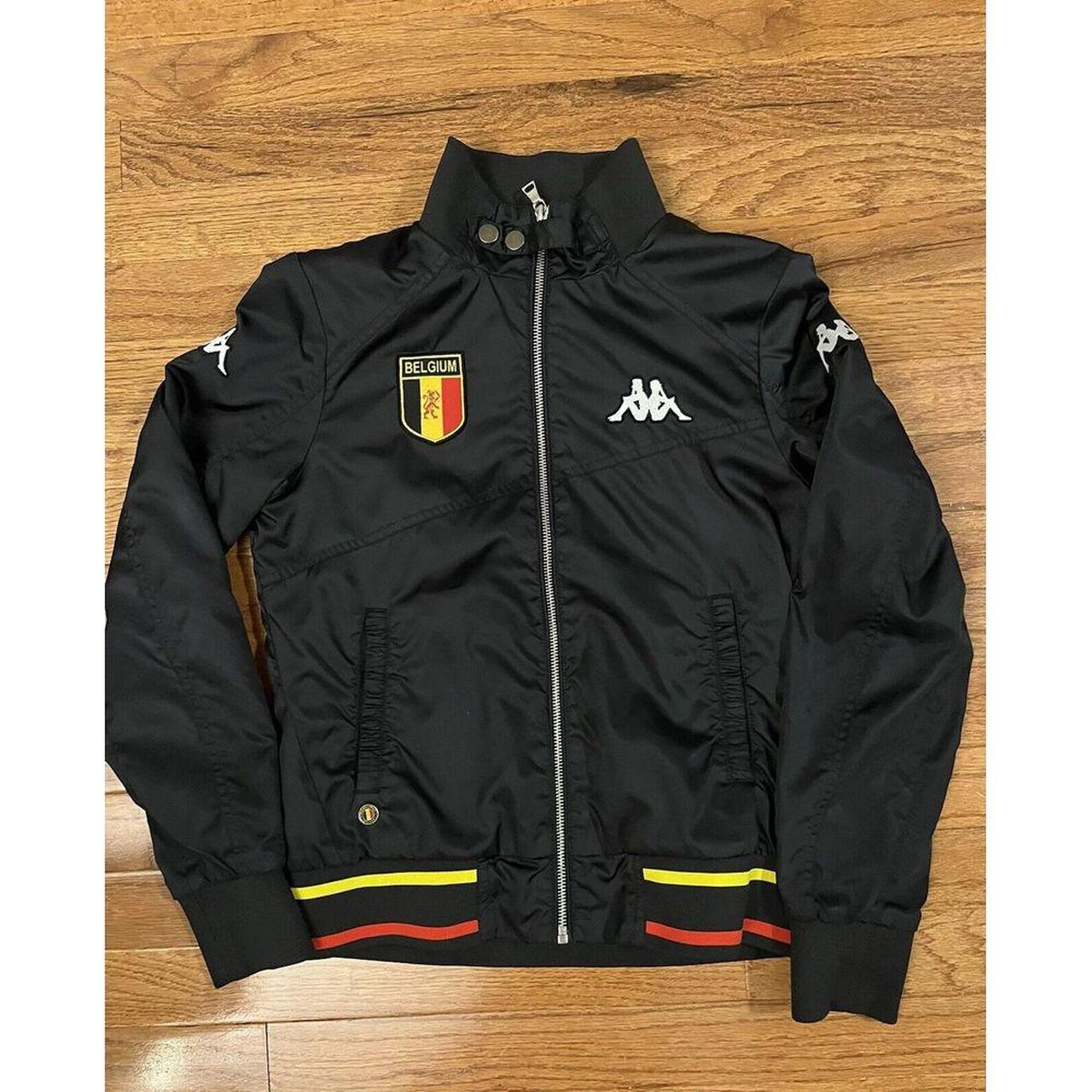 Vintage Kappa Black Belgium Track Jacket - Size... - Depop
