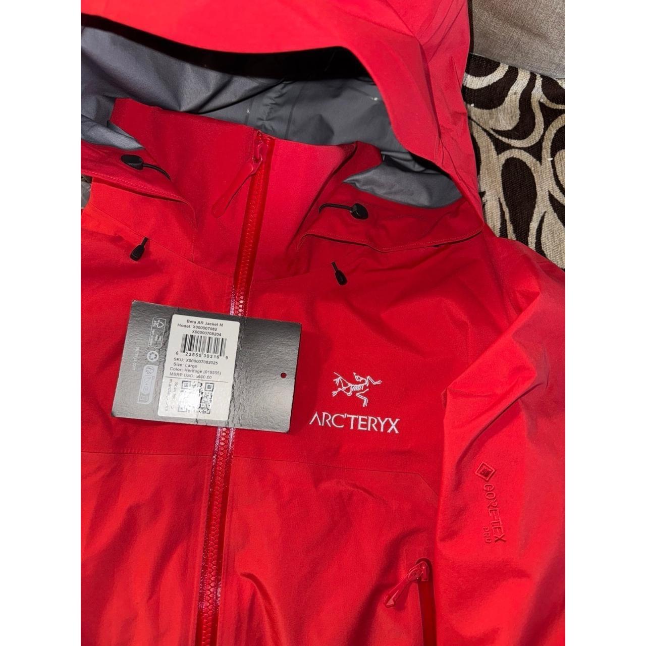 New Arcteryx Beta AR Men's L Red Gore-Tex New... - Depop
