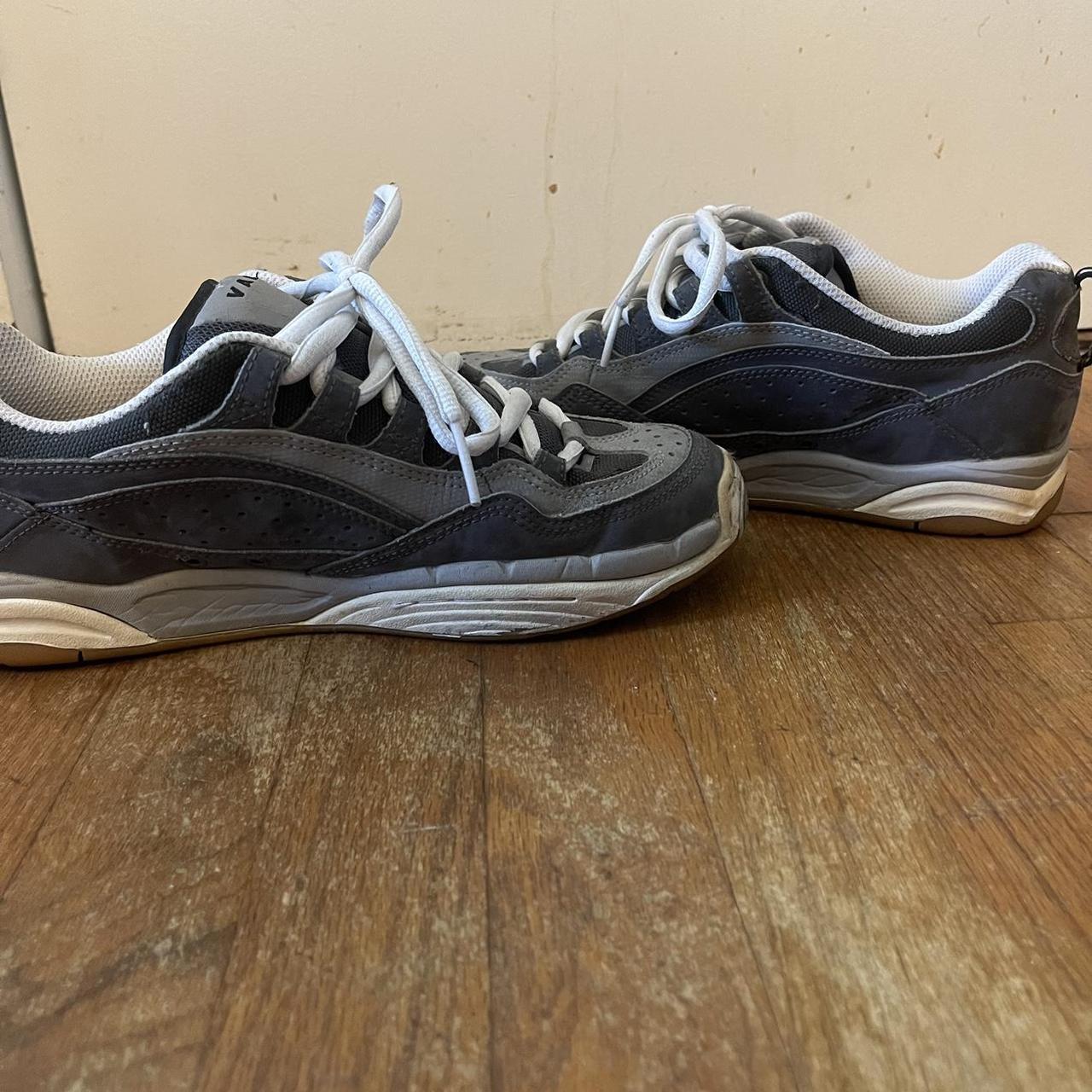 Rare Vintage 00s Chunky Grey Skater Vans soles r... - Depop