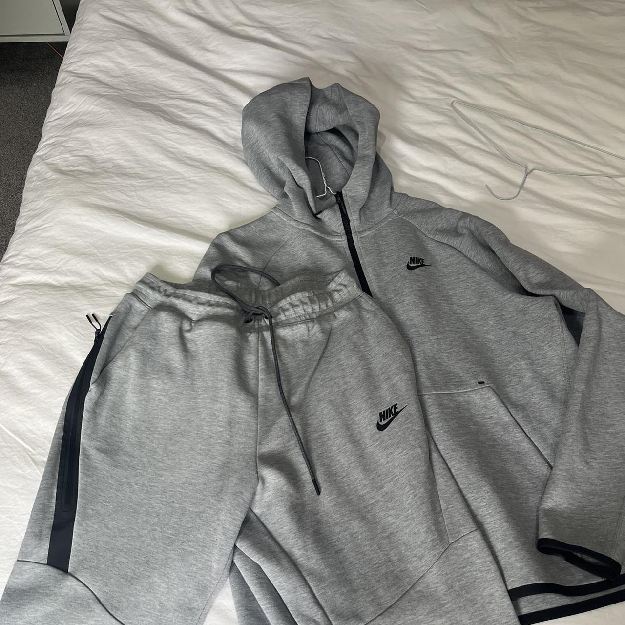 OG Grey Nike Tech Fleece Tracksuit Both Size... - Depop