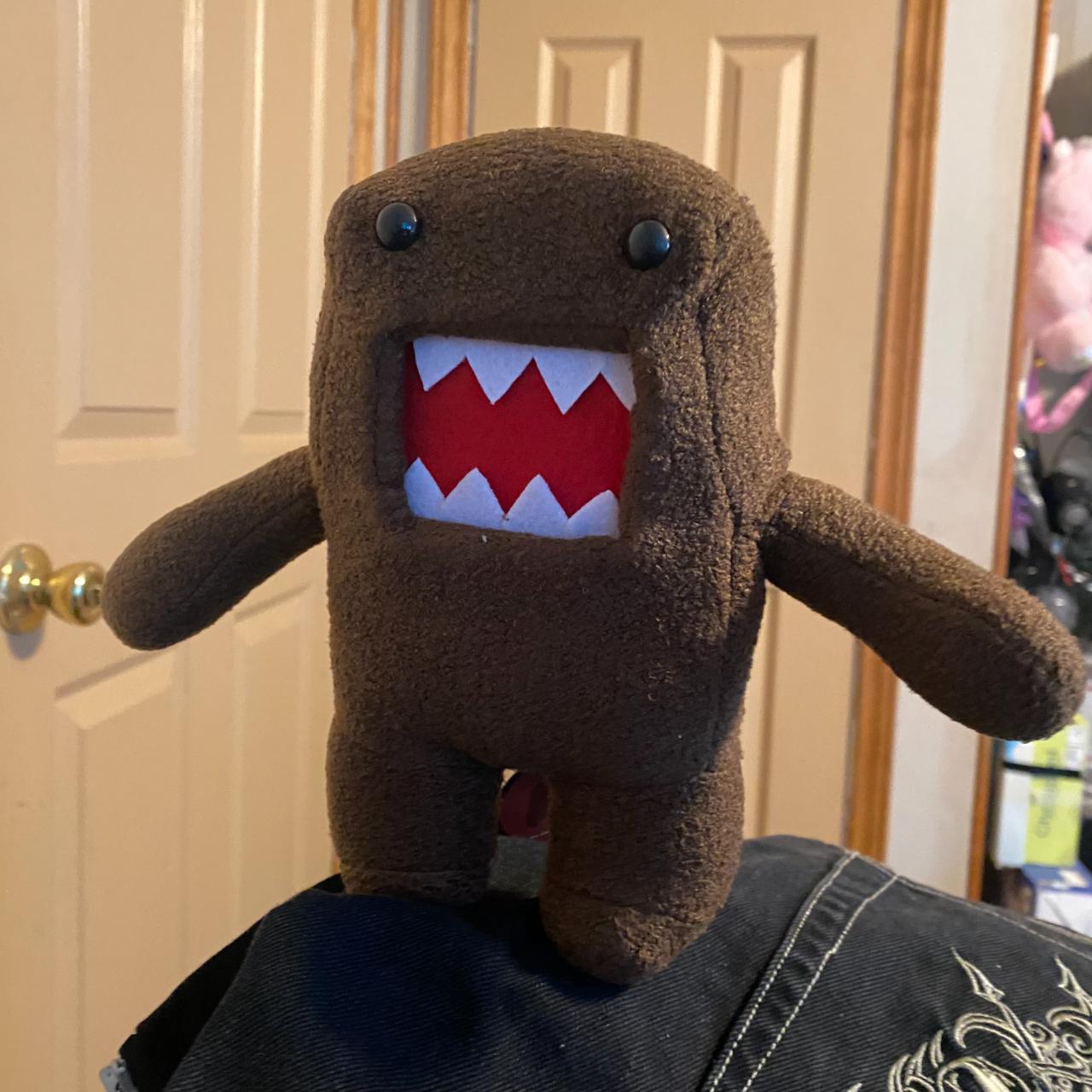 Cute y2k Japanese domo kun plush toy 8in length... - Depop