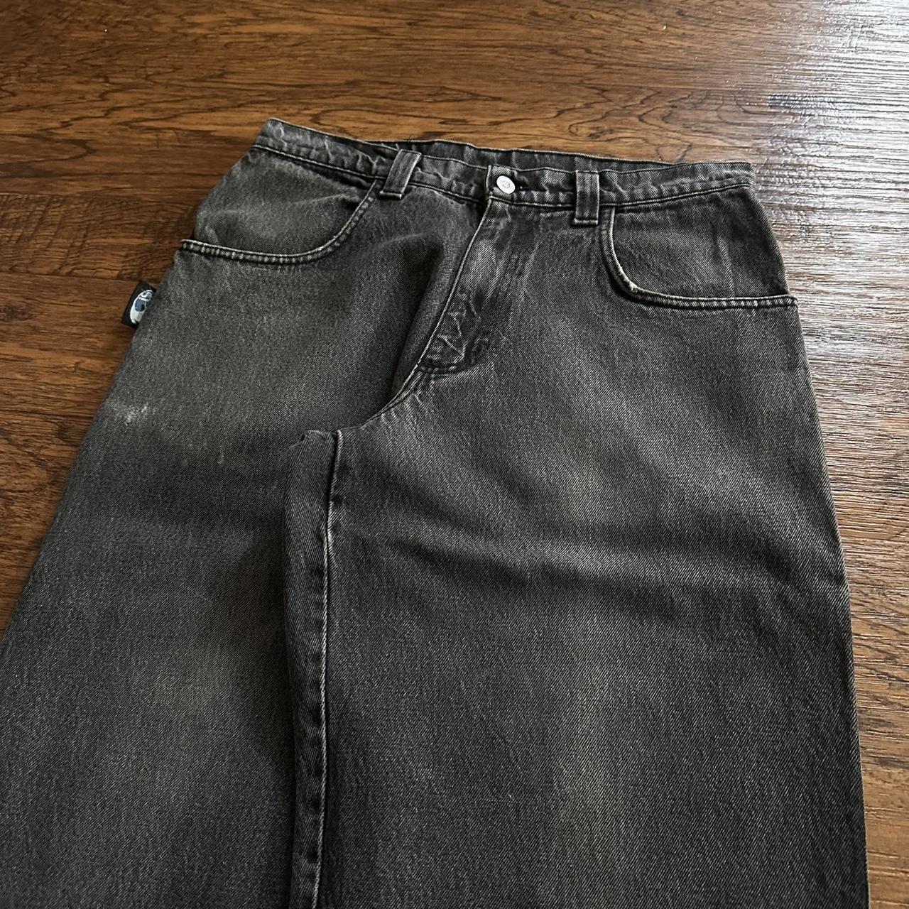 baggy interstate black faded jeans... | Depop