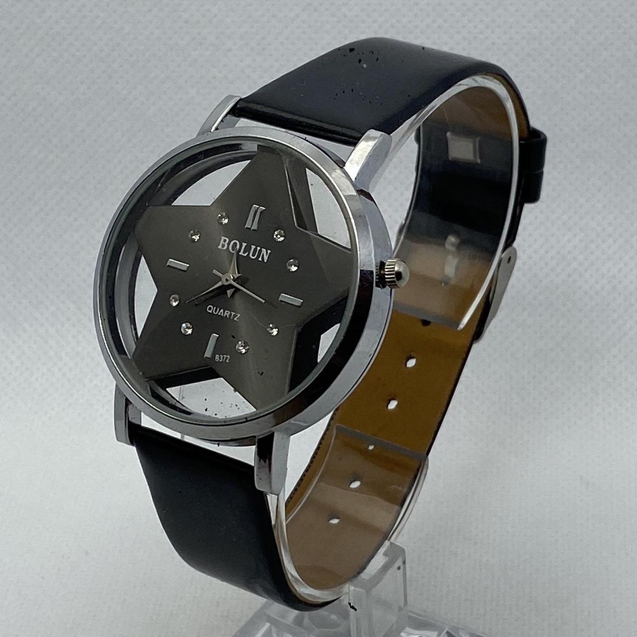 BOLUN Black and silver star watch - Depop