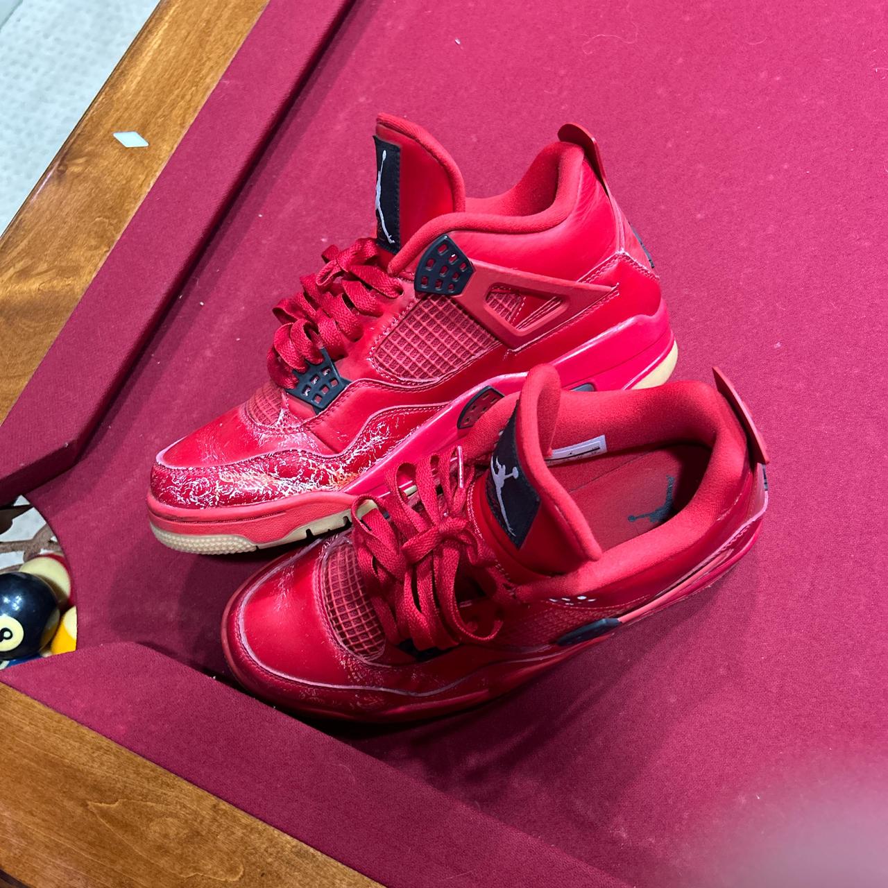 Jordan 4 Red No box Used - Depop