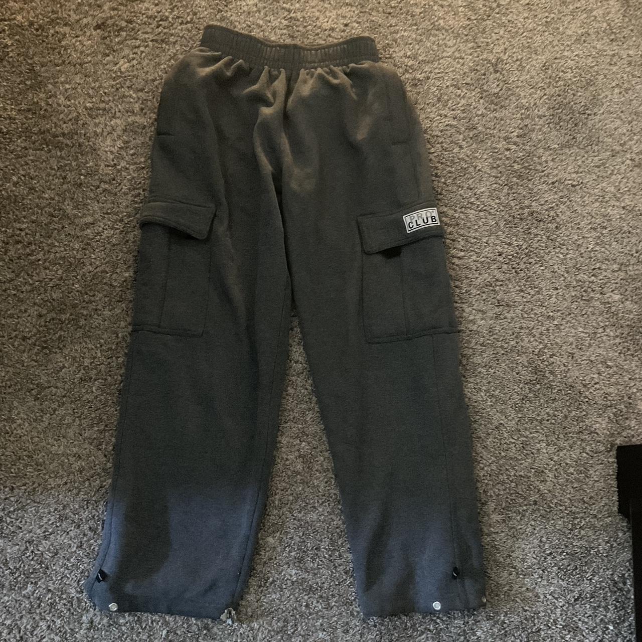 pro club pants barely used missing jaw string, view... - Depop