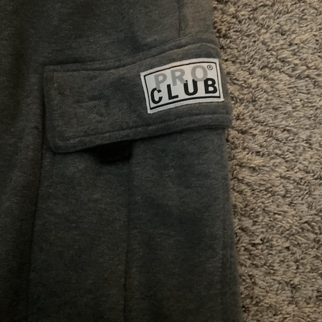pro club pants barely used missing jaw string, view... - Depop