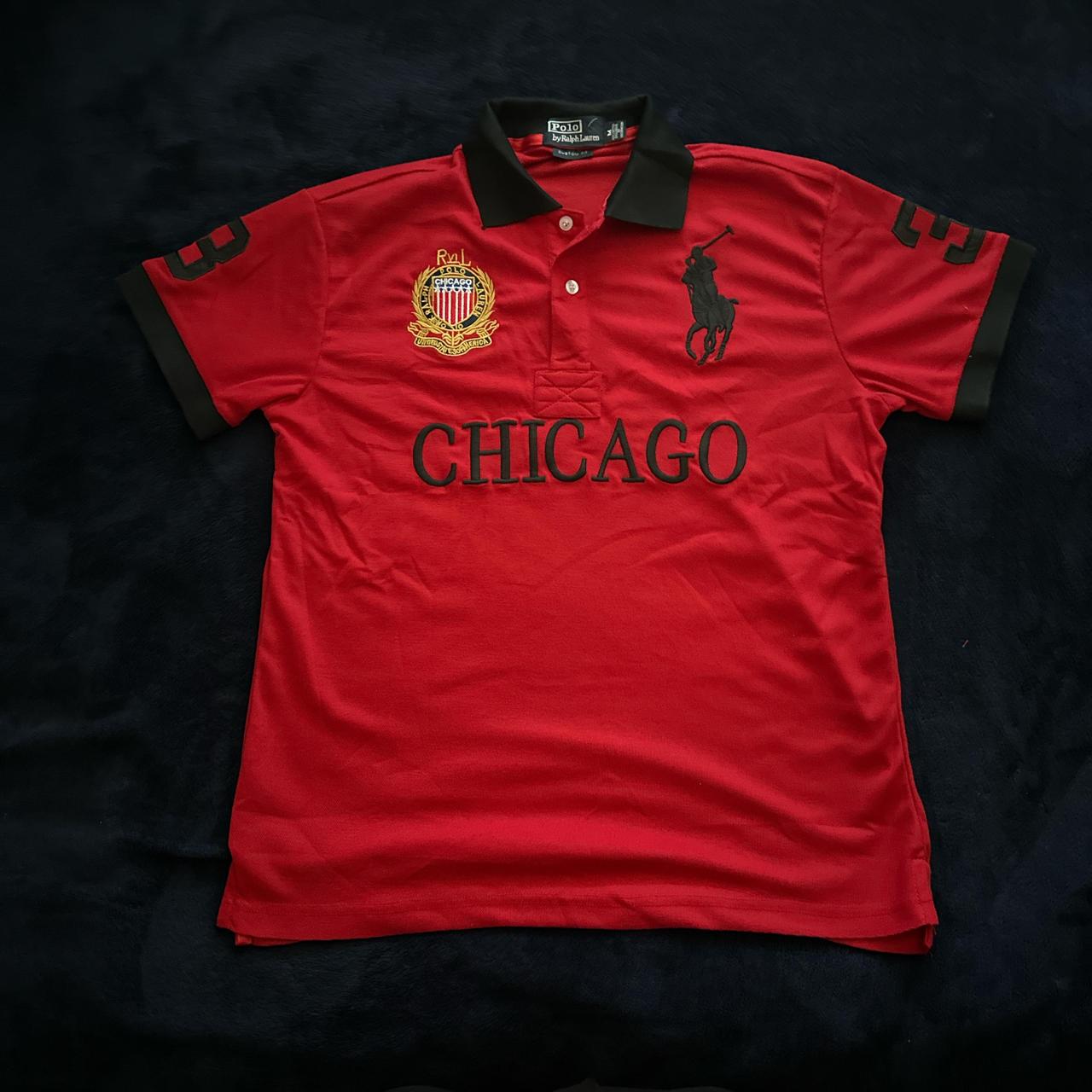 Rare y2k polo Ralph Lauren Chicago chief keef polo... - Depop