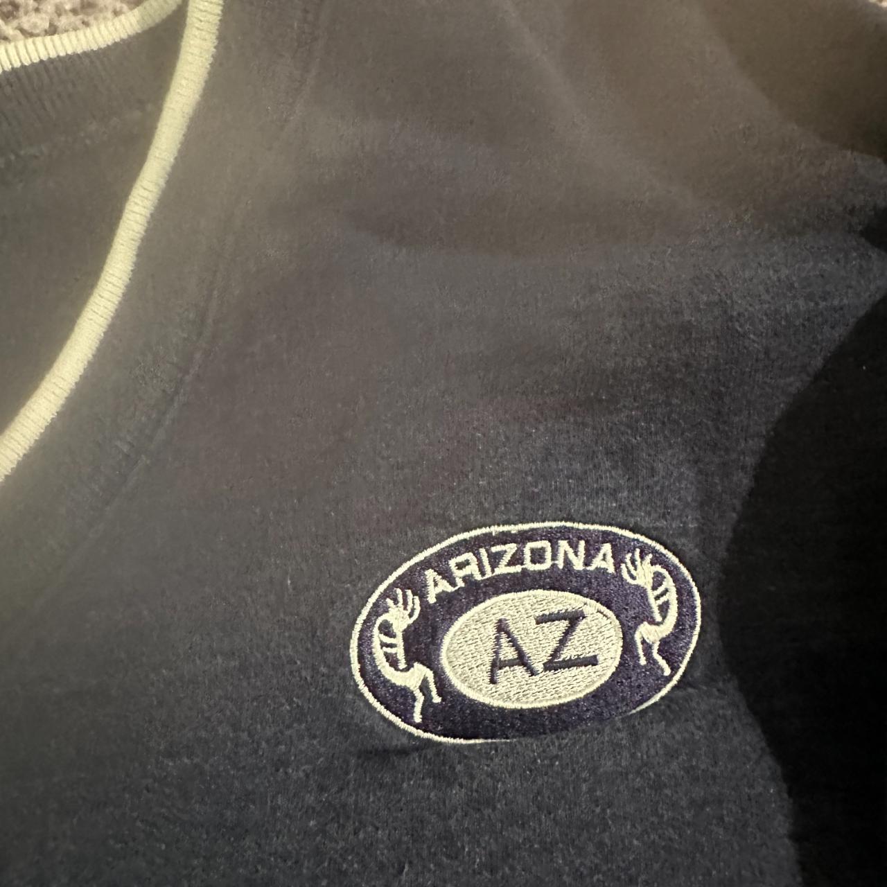 Vintage Navy blue Arizona Hard Rock Sweatshirt, good... - Depop