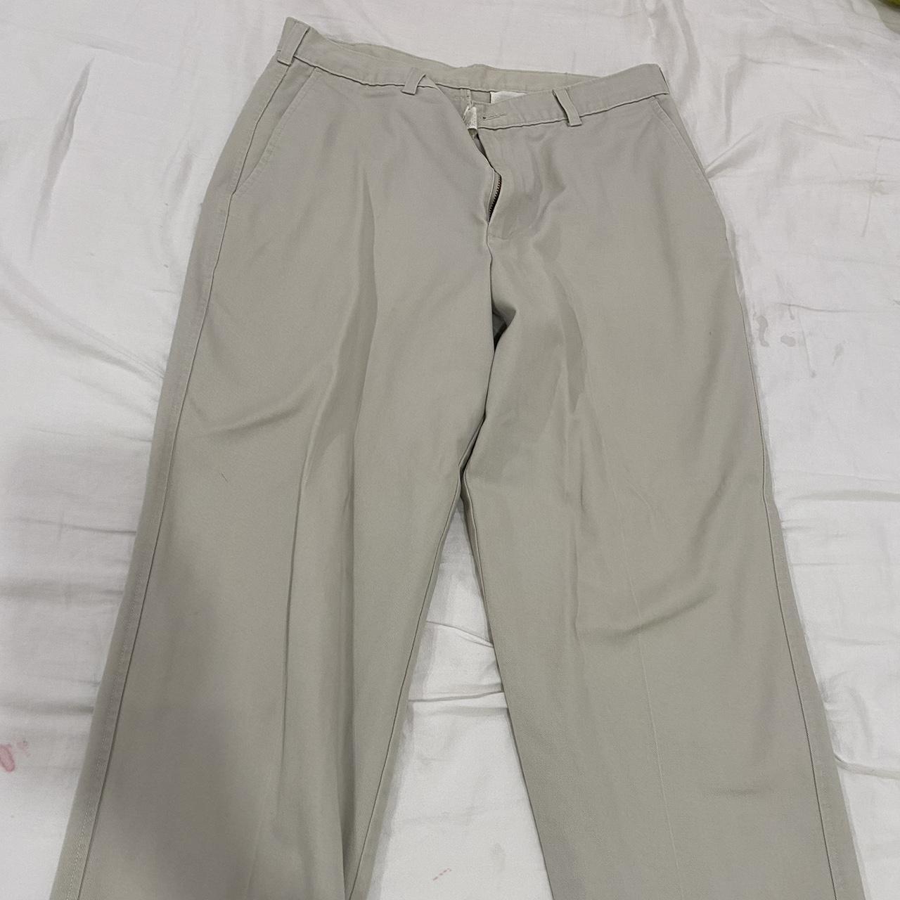 Men’s Light Tan Pants - Size 32 - Never Worn - Depop