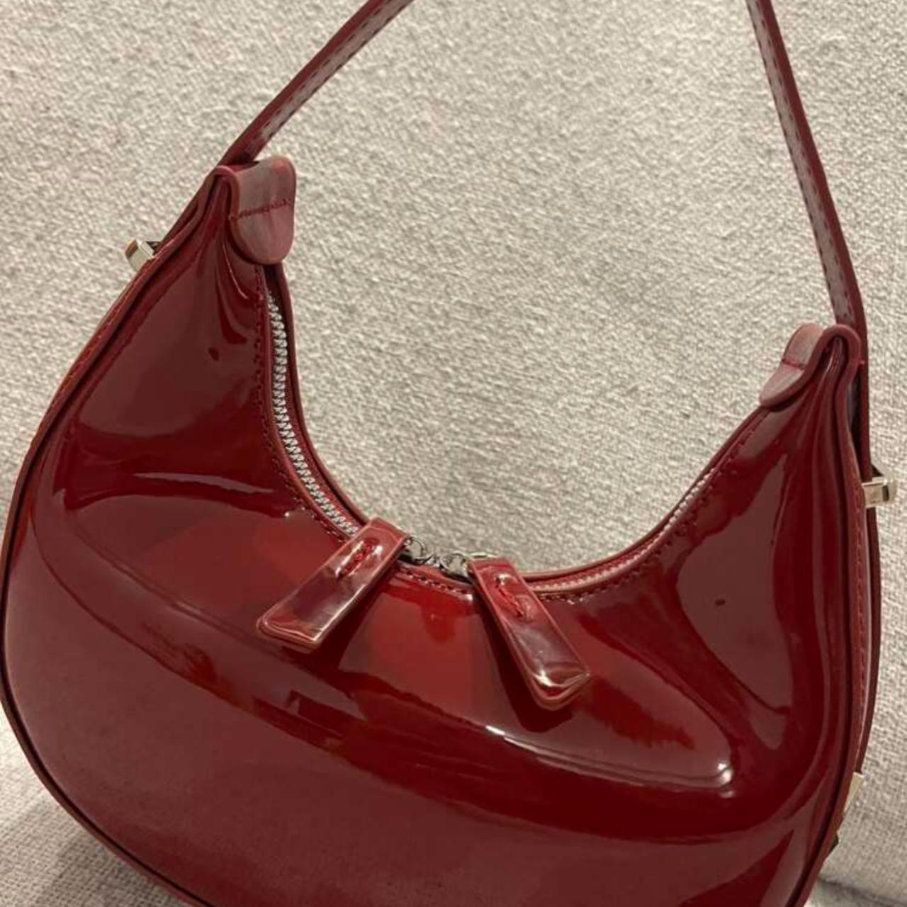 super cute red patent leather bag 🧚‍♀️ - Depop