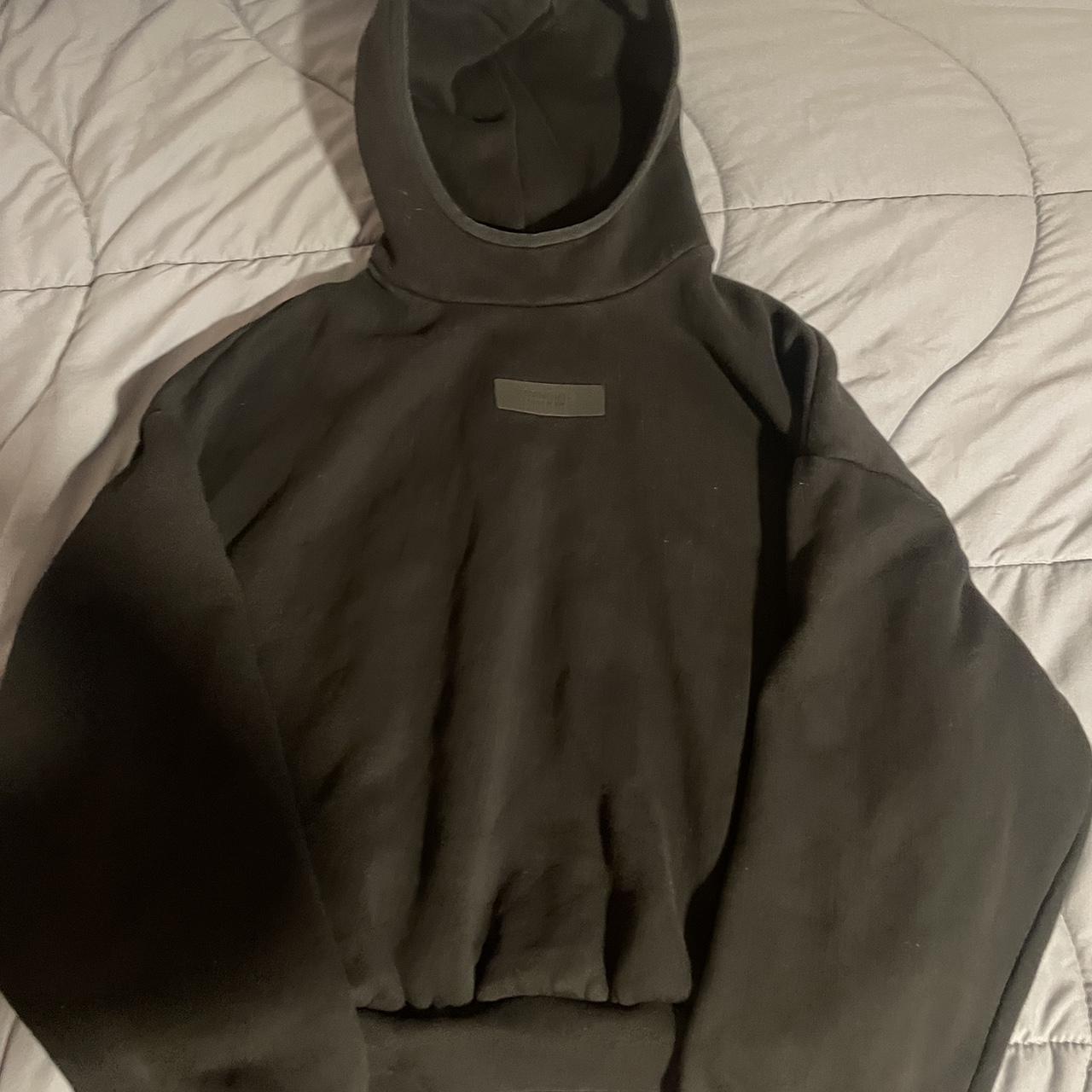 Fear of God Essential black hoodie - Depop