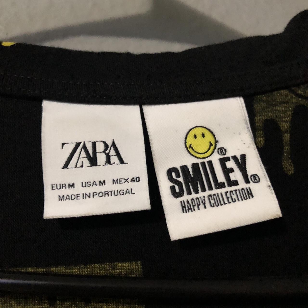 Zara Happy Collection Smiley face button-up shirt... - Depop