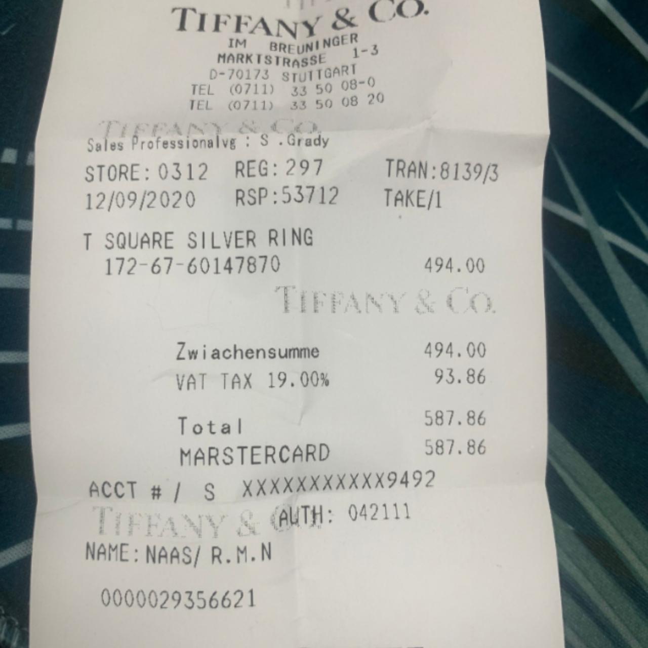 Ring Receipt very good - Depop