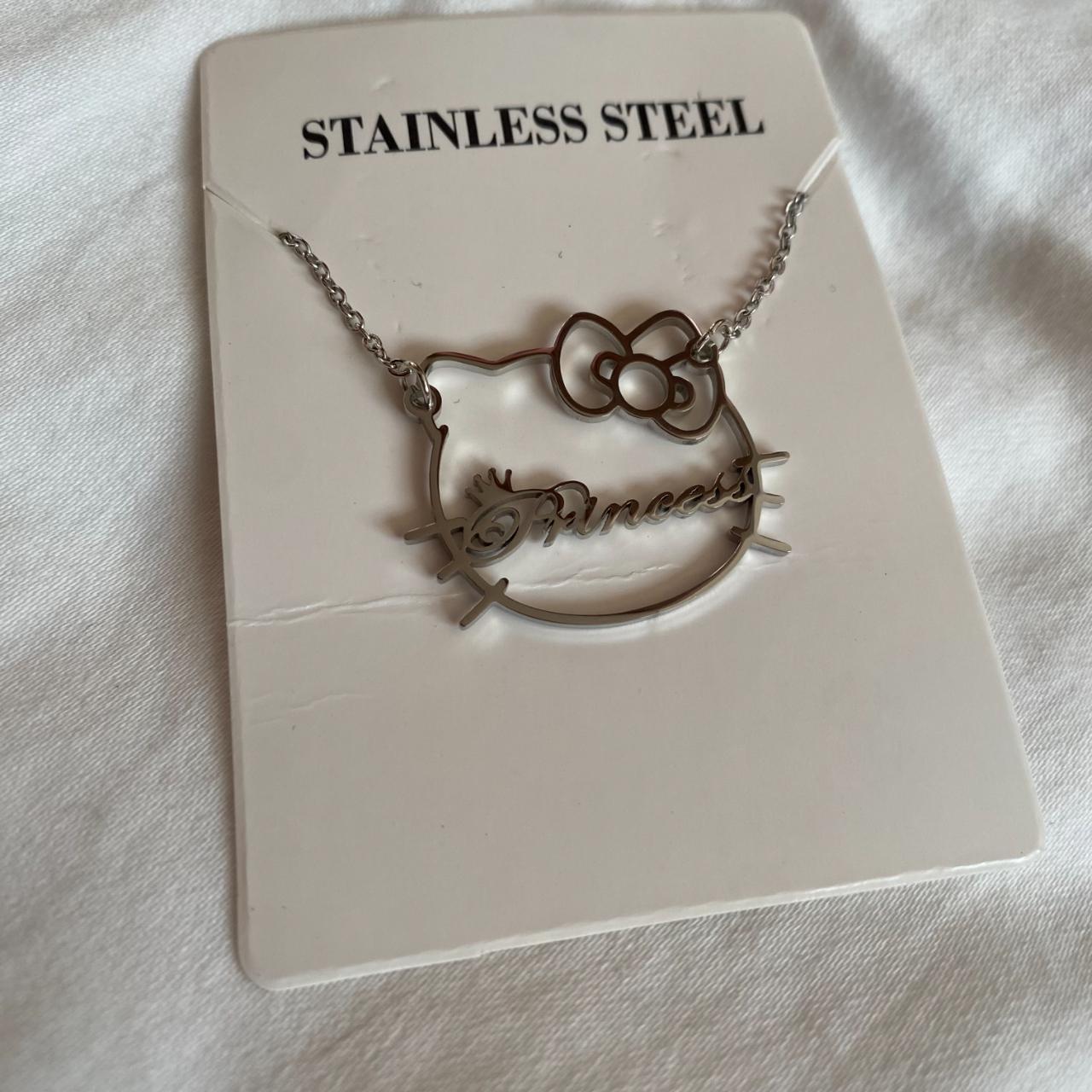 Y2K Hello Kitty Necklace Princess Detailing... - Depop