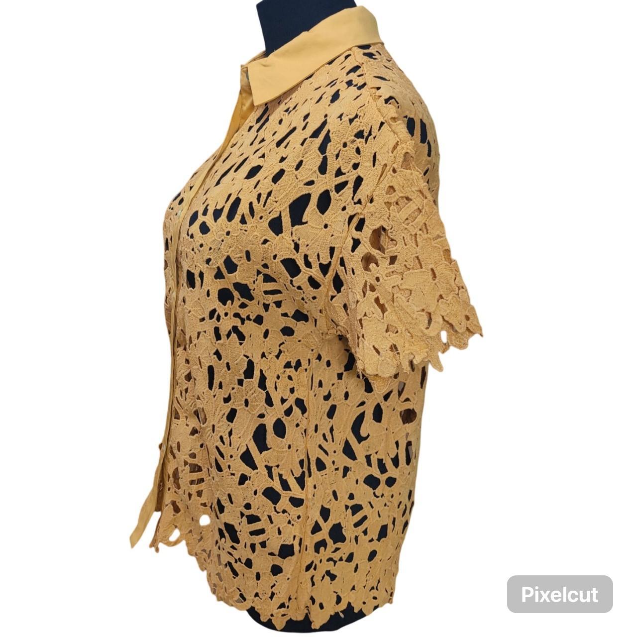 WYNNE Collection, cut-out, button up collared shirt.... - Depop