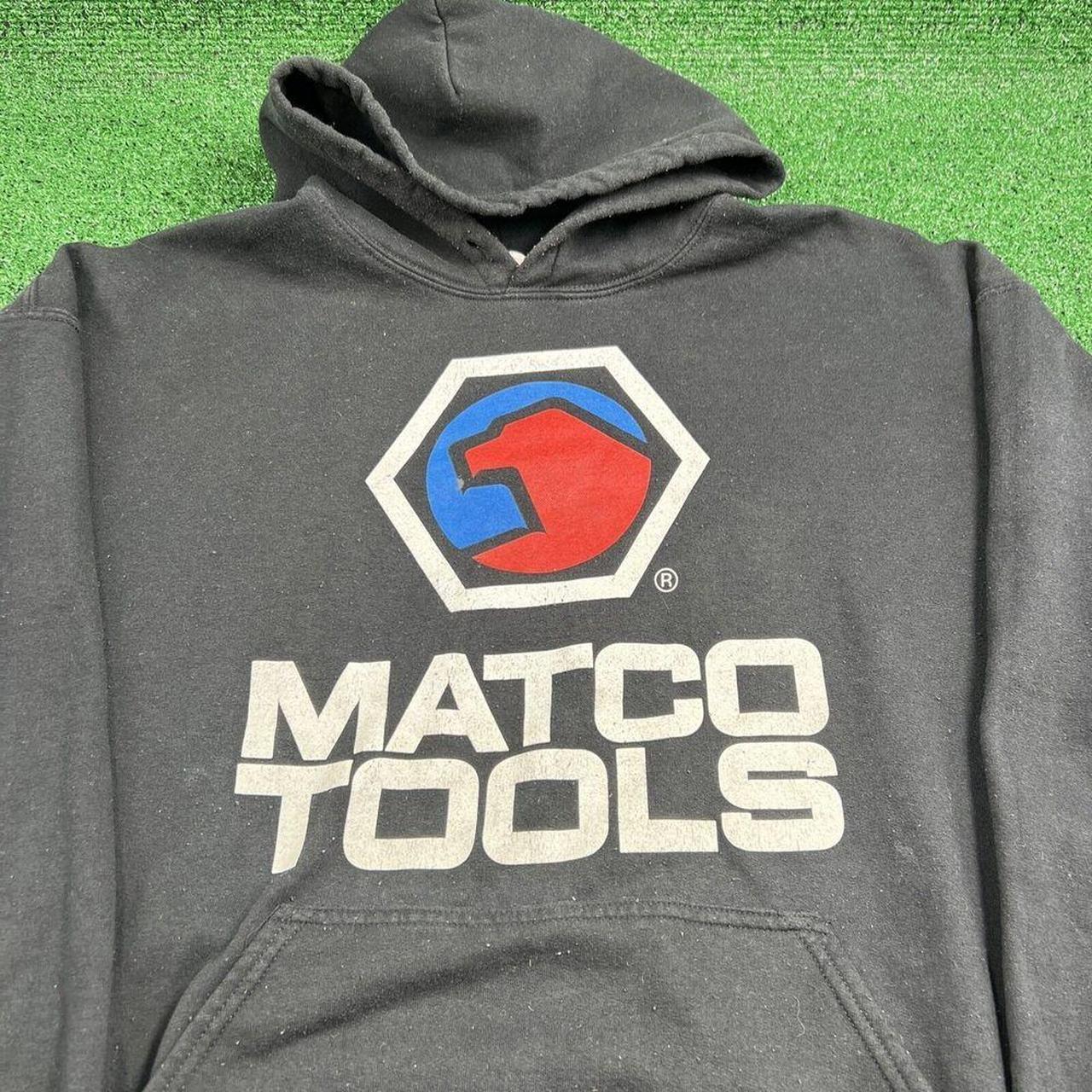 Matco Tools Hooded Pullover Sweater Black Size... - Depop