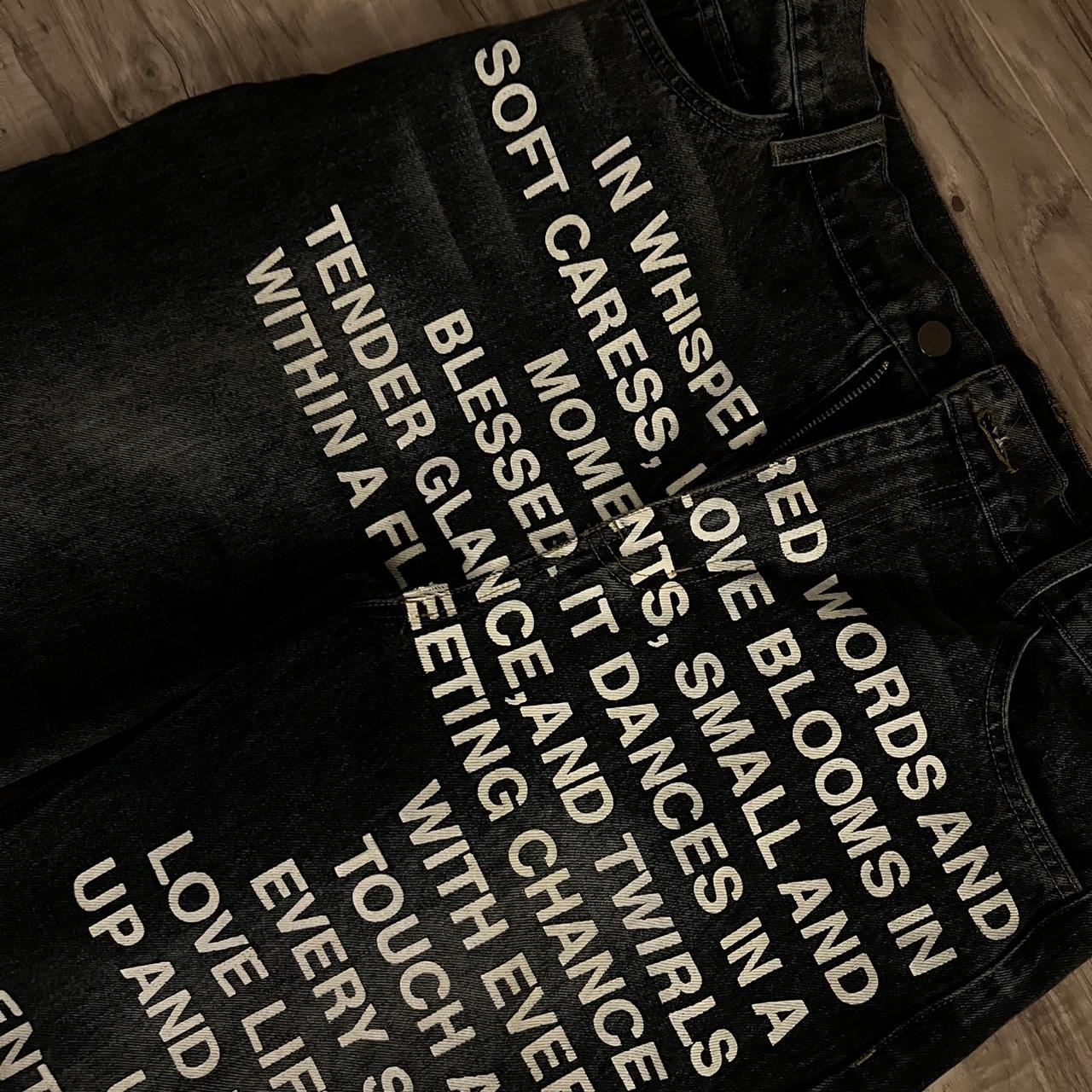 ihatestars “blue” poem jeans 30-32 from first... | Depop