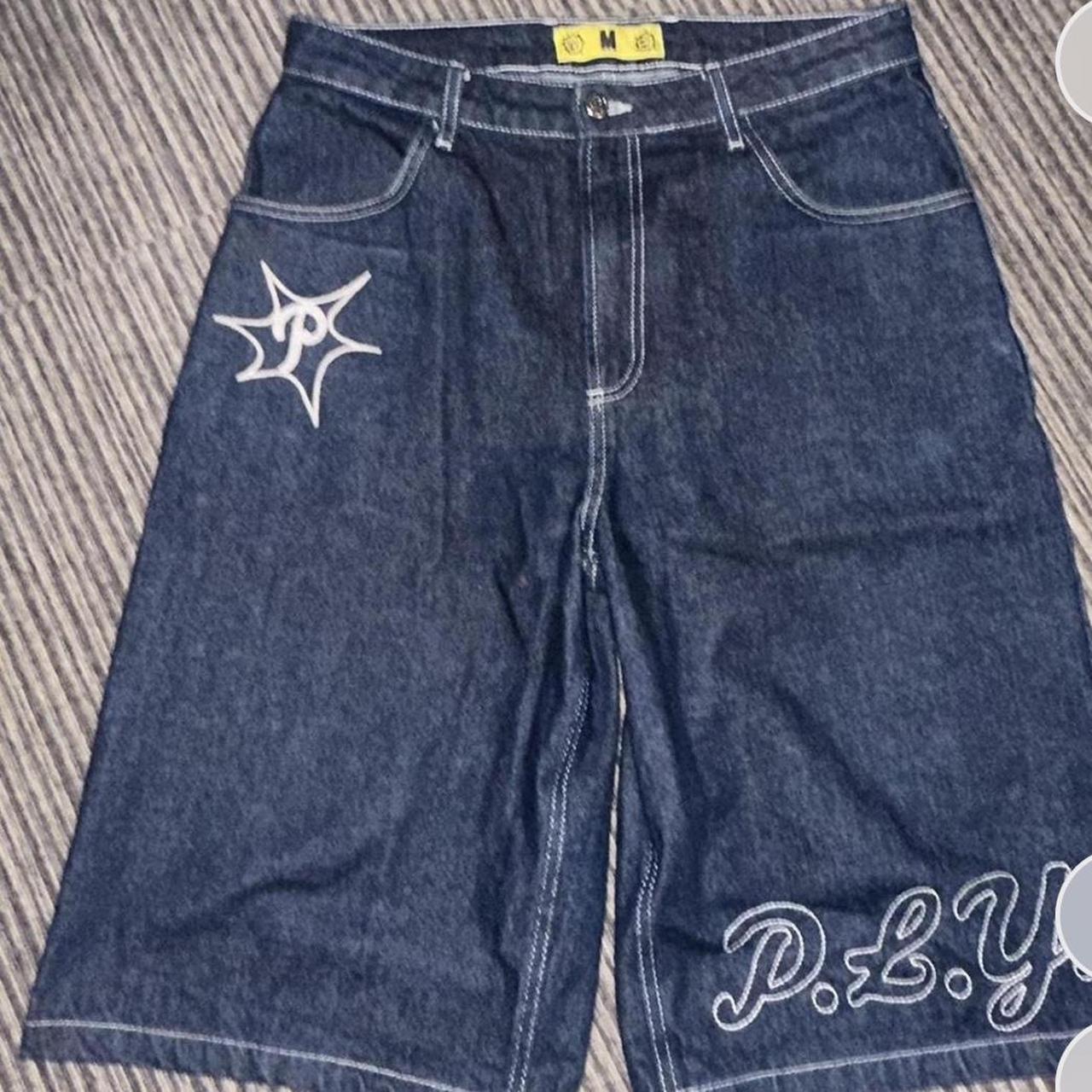 protect london jorts jean shorts Will upload better... - Depop