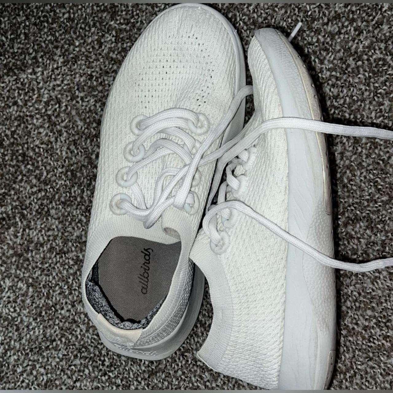 White AllBirds TD Tree Dashers Triple White Running... - Depop