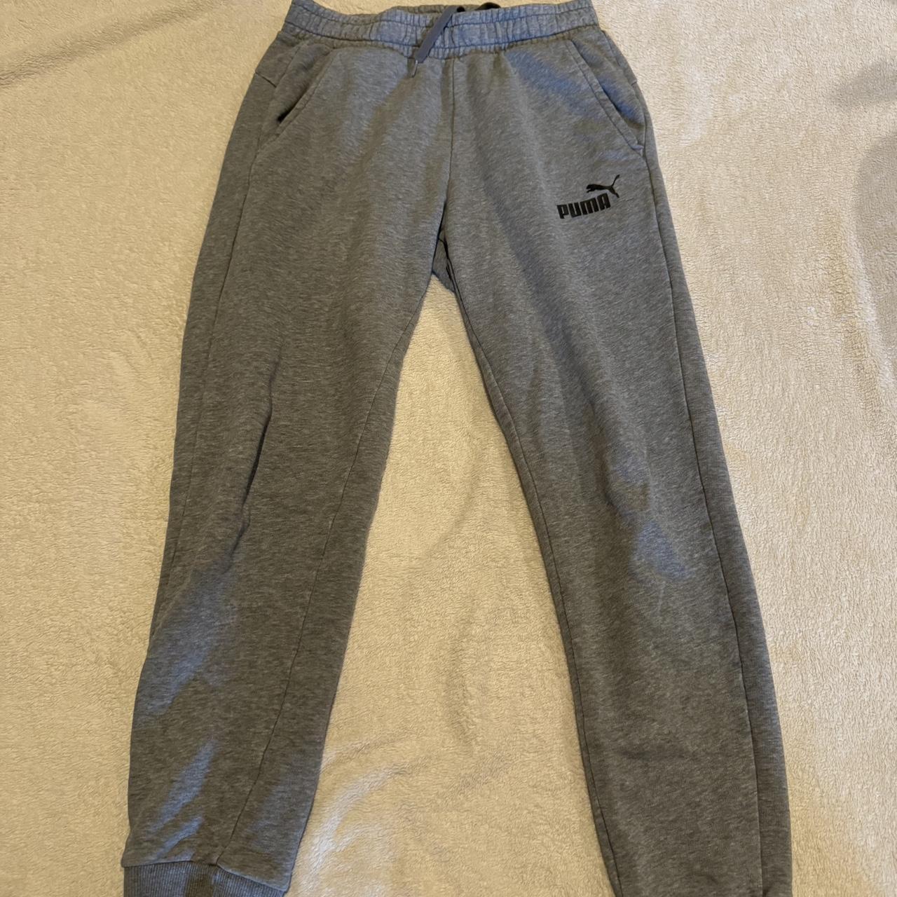 Grey puma sweatpants | Depop