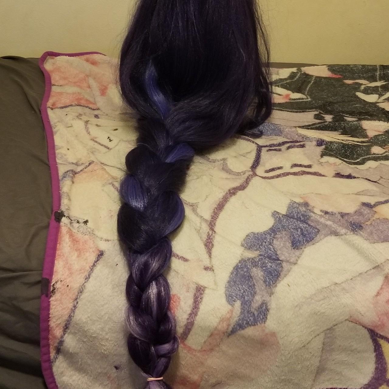 Raiden Shogun wig ⭐️ -Not too Tangled but messy and... - Depop