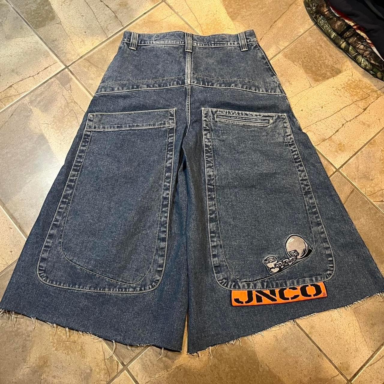 JNCO Men's Blue and Orange Jeans Jnco... - Depop