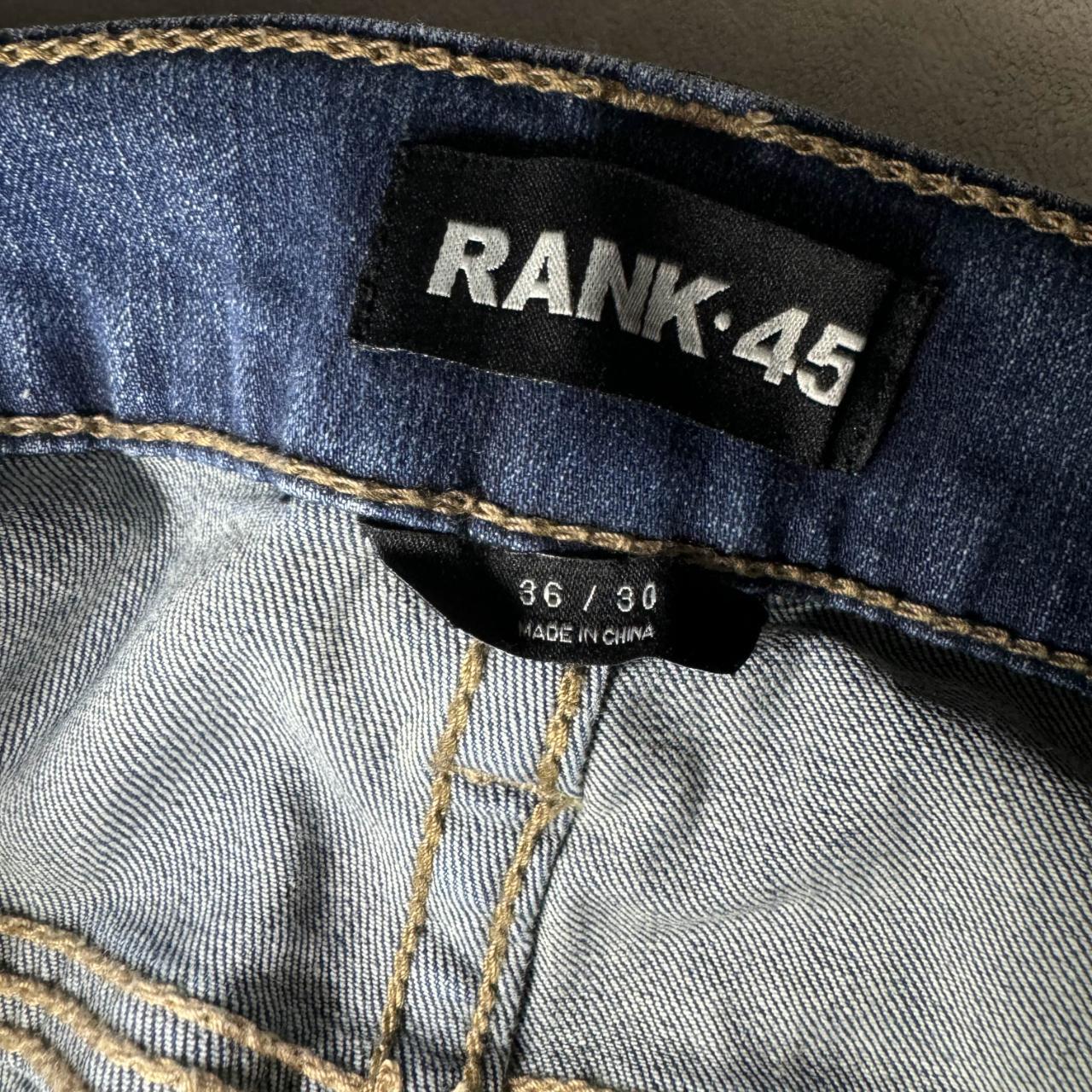 Men's Rank 45 jeans slim stretch straight leg great... - Depop