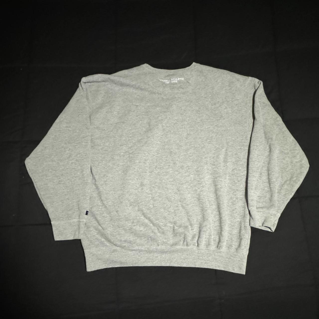 Vintage Russell Athletic Grey Crewneck Sweater good... - Depop