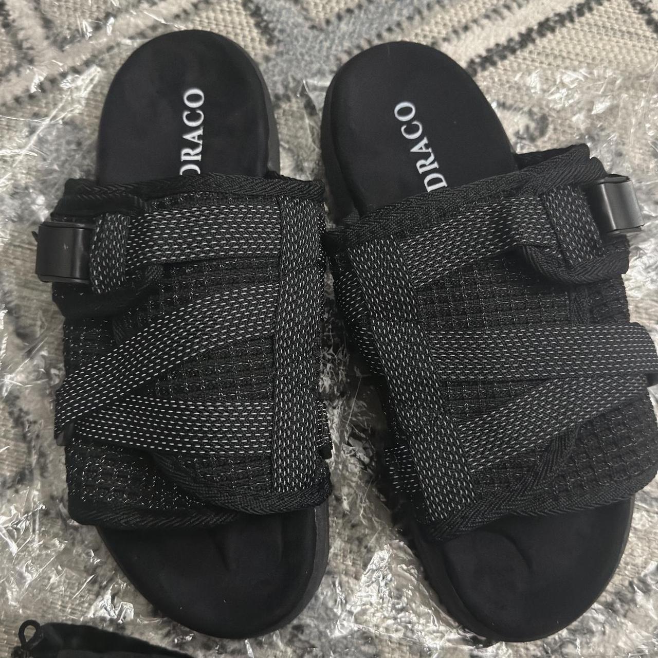 Brand new Draco slides size 9-10 black with... - Depop