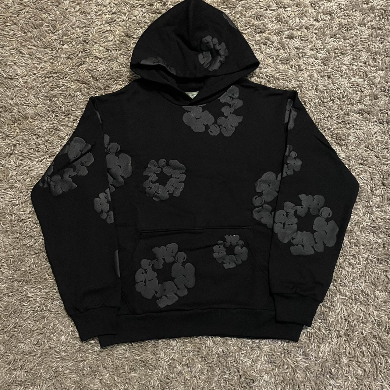 Authentic Denim Tears Black Monochrome Wreath... | Depop