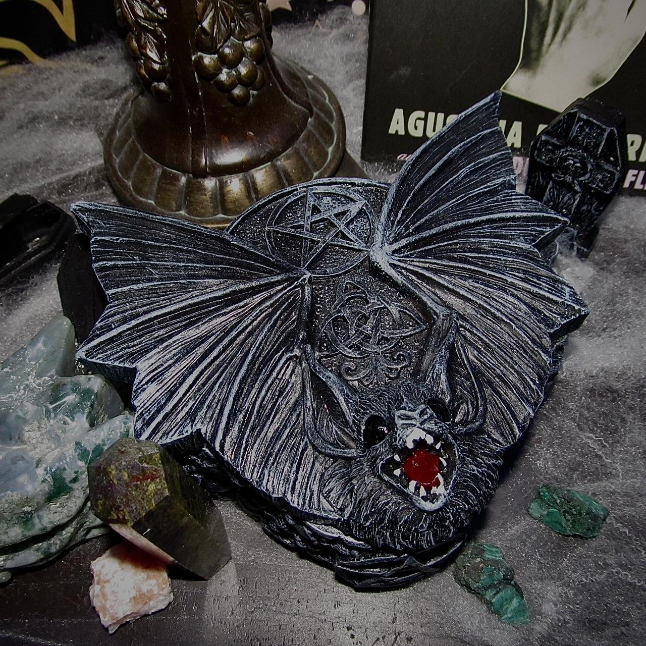 Gothic Bat Trinket Box Beautiful Quality and... - Depop