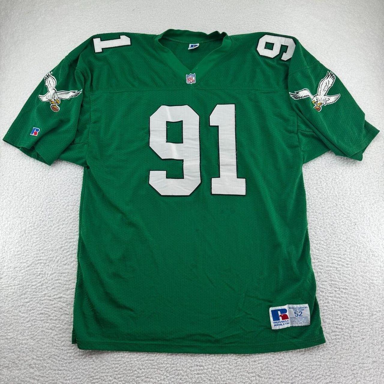 VTG 90s Russell Athletic Philadelphia Eagles #91... - Depop