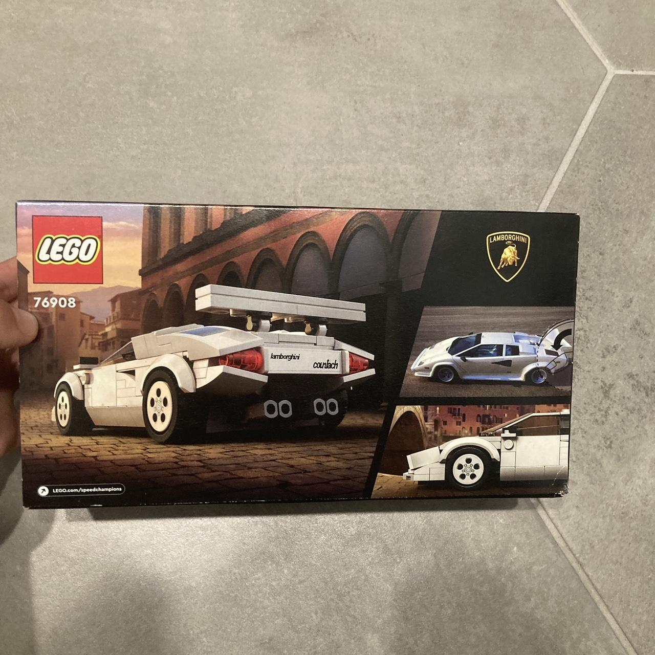 Lamborghini Countach Lego Speed Champions white and... - Depop