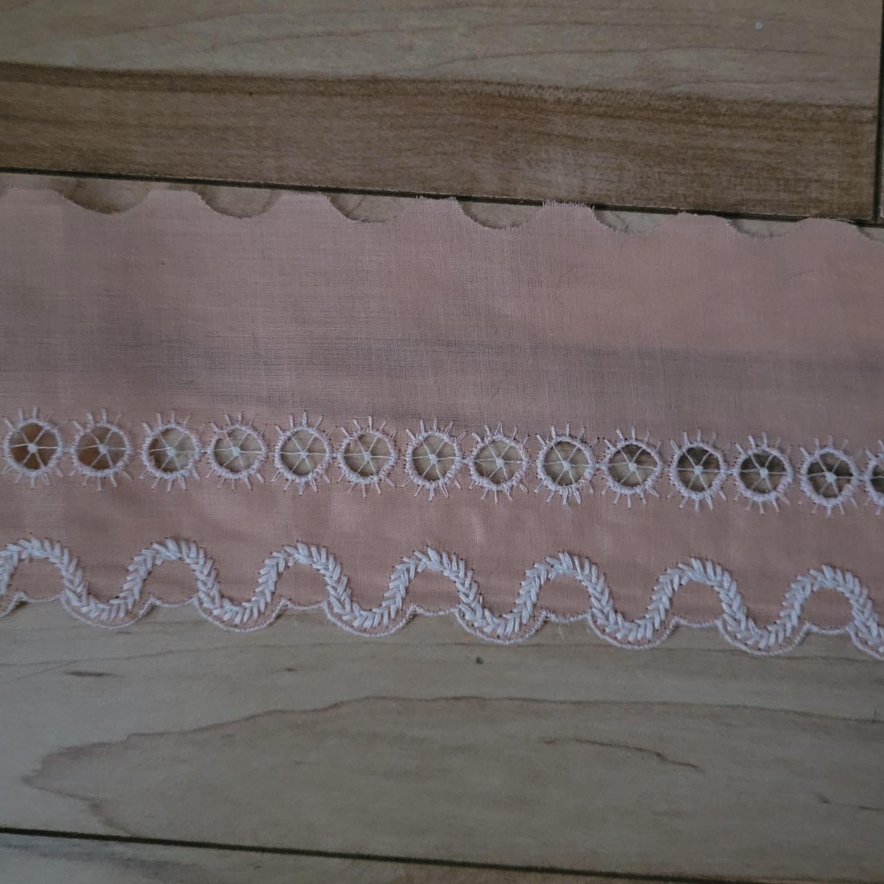 Cute pink lacey trim - Depop