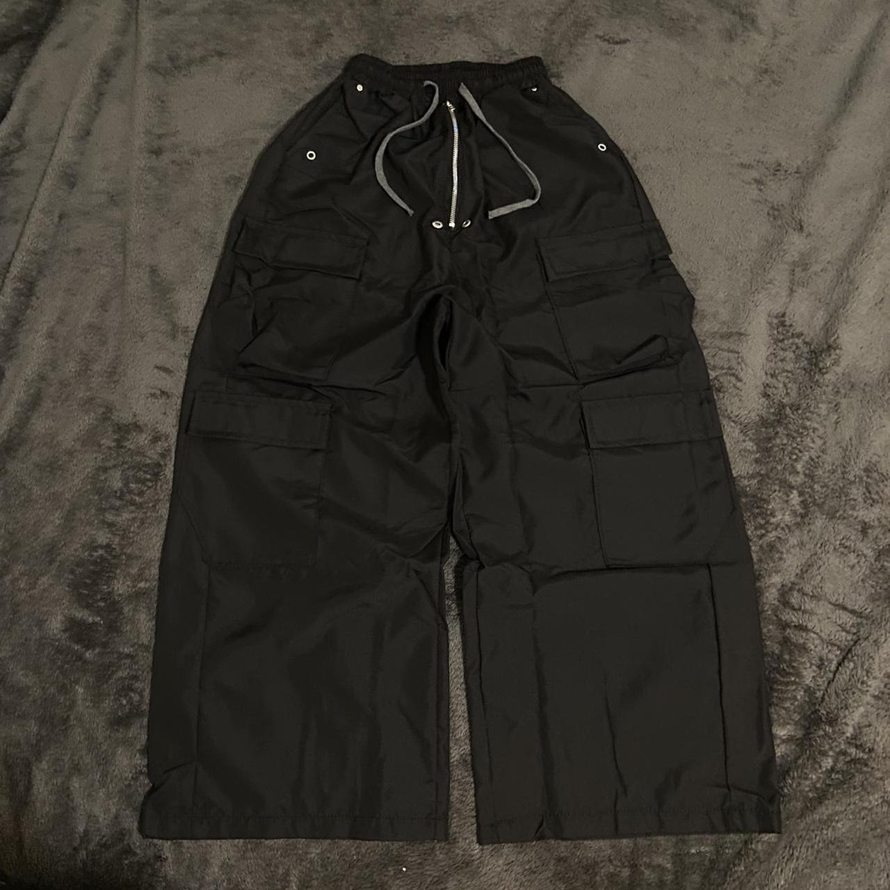 RICK OWENS CARGO PANTS BLACK baggy.. - (no tags)... - Depop