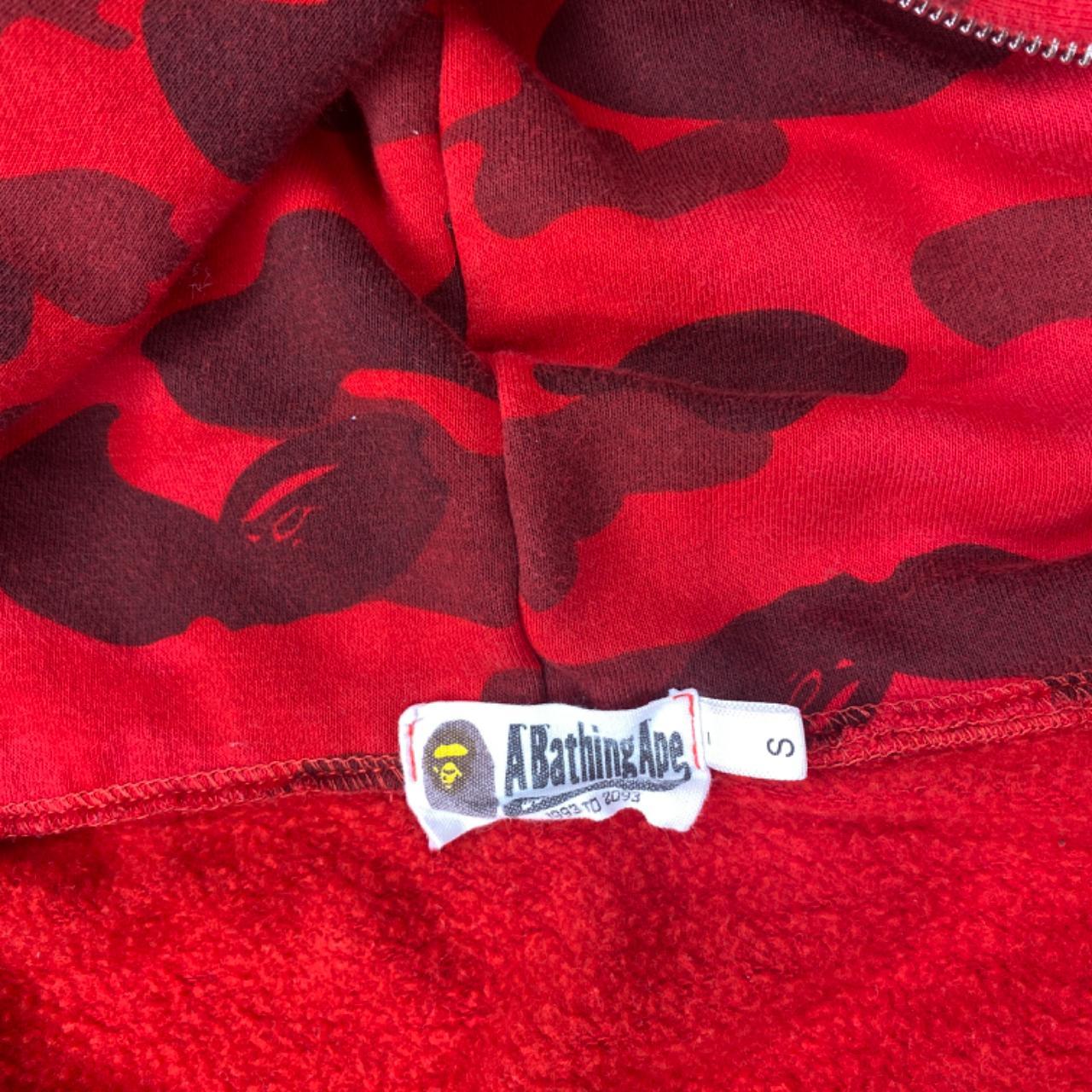 Bape Jacket “red” - Depop