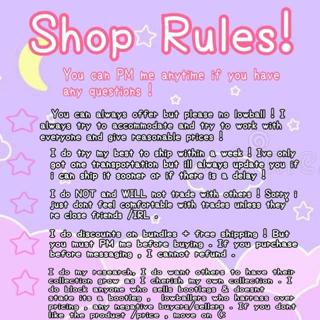 Just an update on the shops rules! If you have any... - Depop