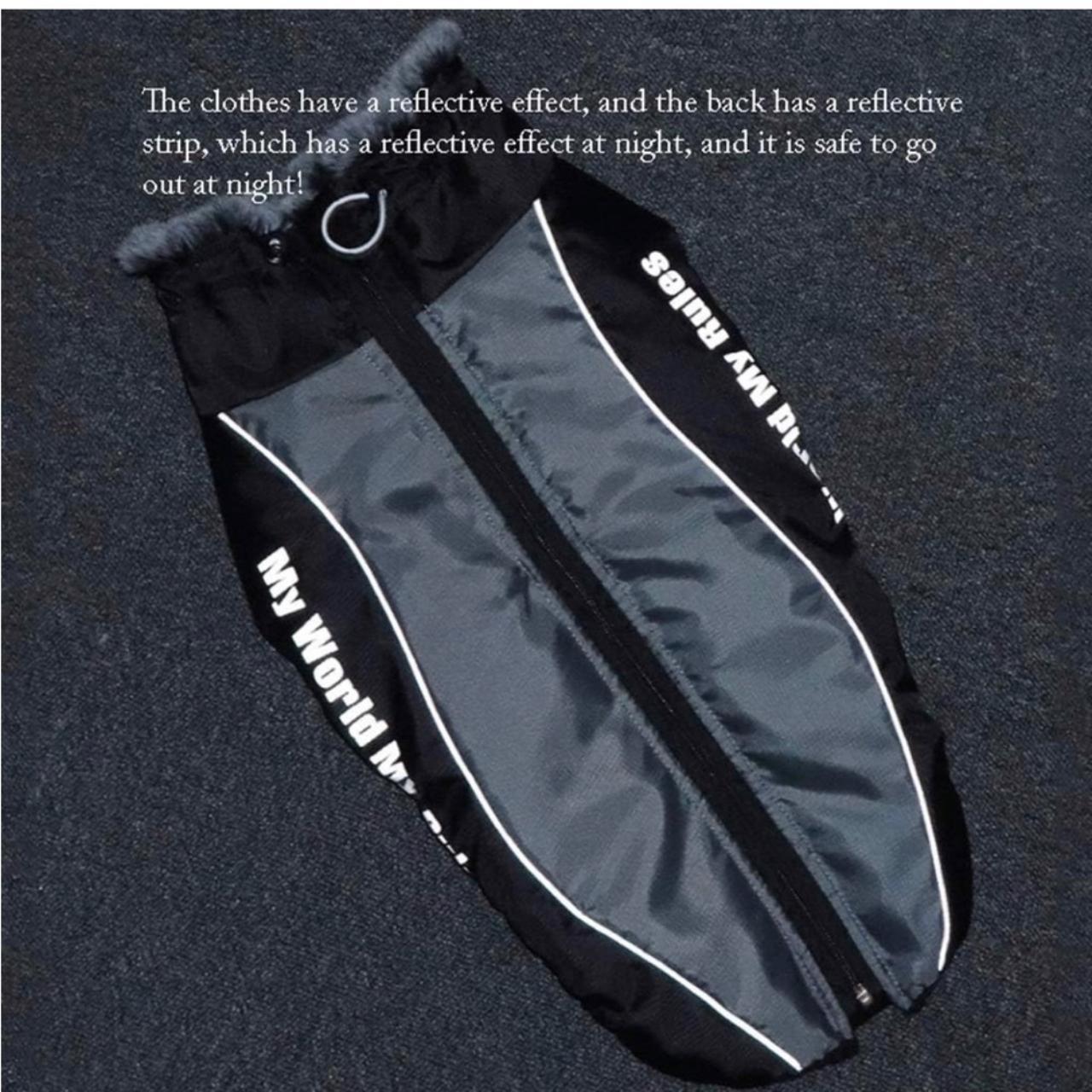 My World My Rules Dog Coat Warm, Reflective,... - Depop