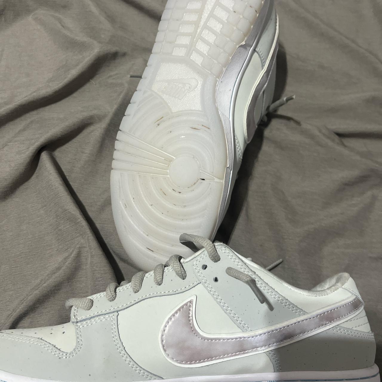 Nike Dunk Low 'Panda' trainers in white and grey #skate - Depop