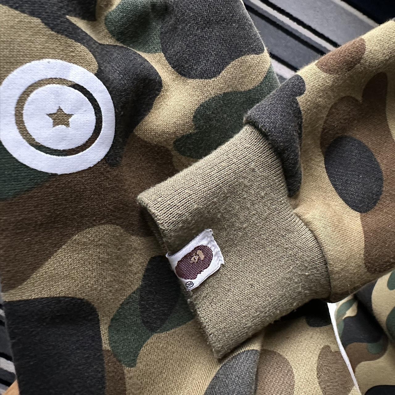 Bape Camo Shark Hoodie Worn multiple times but... - Depop