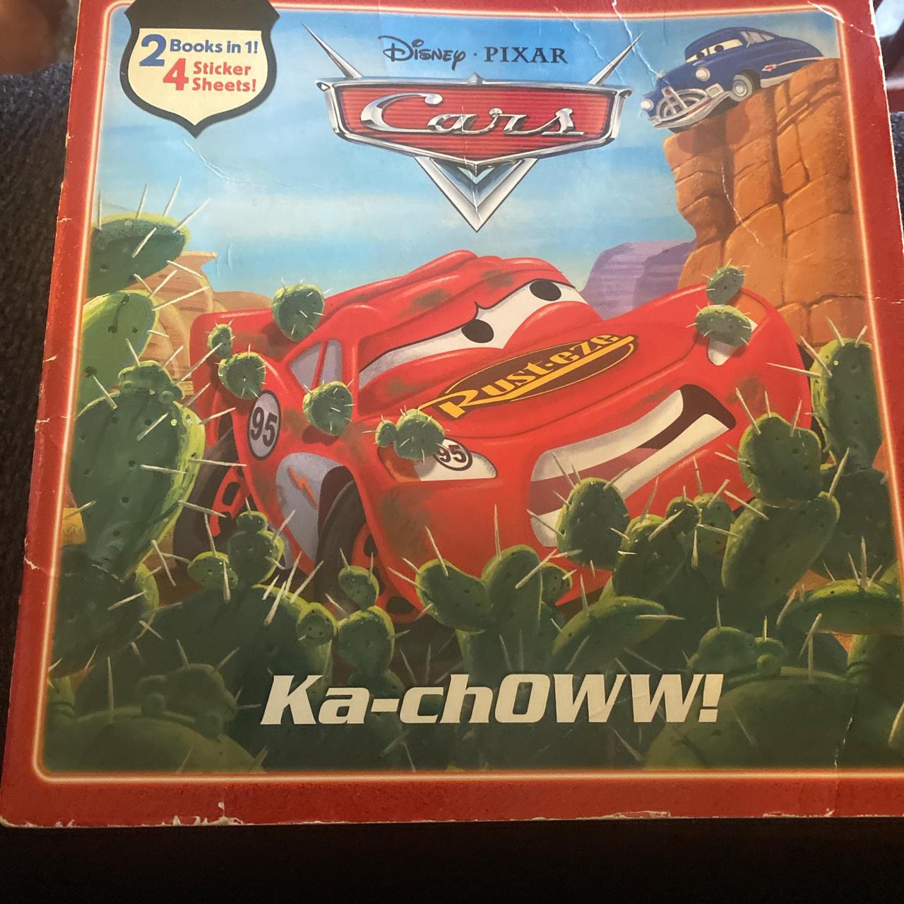 Disney Cars Ka-Chow! sticker book - multicoloured... - Depop