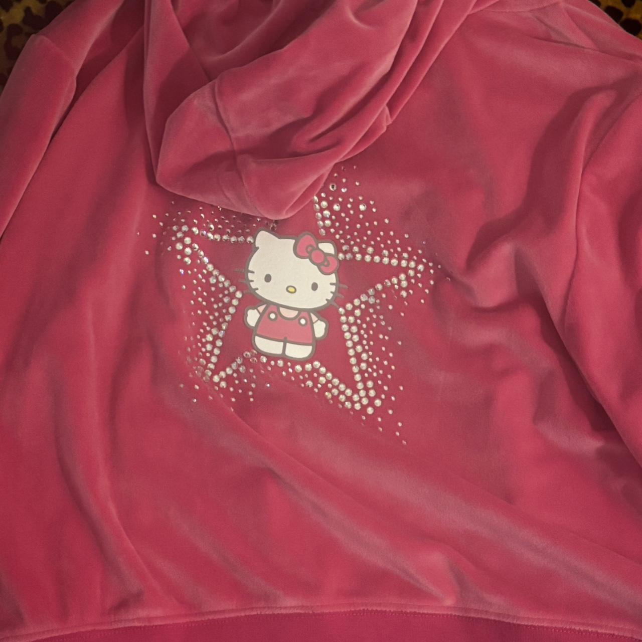 HT Hello kitty blinged out star crop jacket XL only... - Depop
