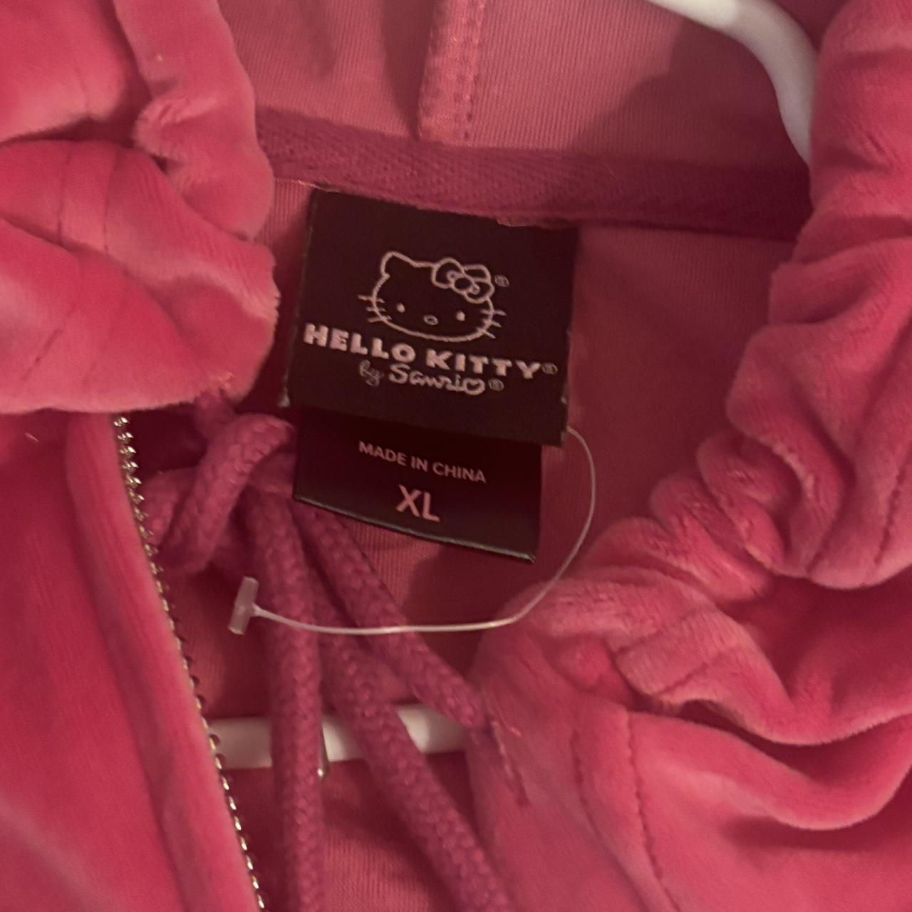 HT Hello kitty blinged out star crop jacket XL only... - Depop