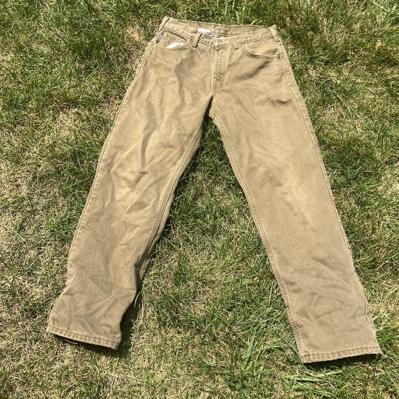 Blanket Lined Carhartt Work Pants Thick Blanket Depop