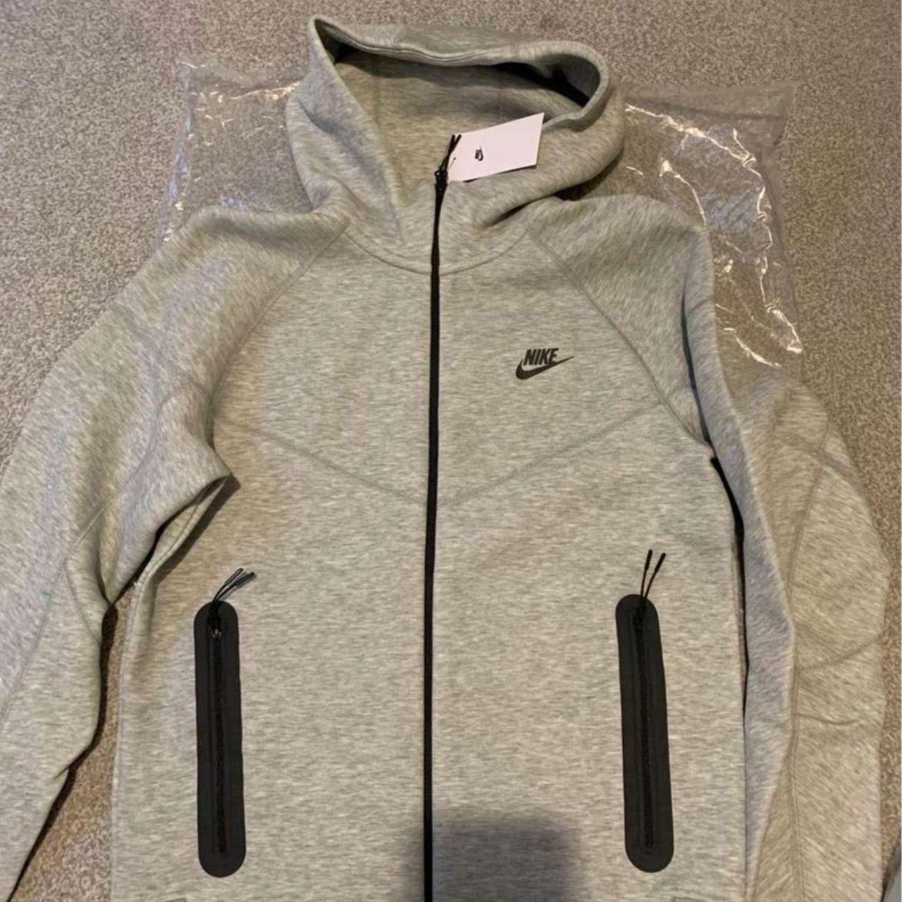 Grey nike tech Hoodie 3 sizes - Depop