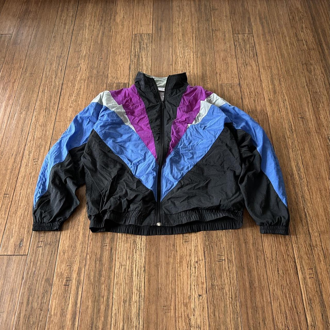 2000 Reebok multicolored windbreaker Size: XL DM... - Depop