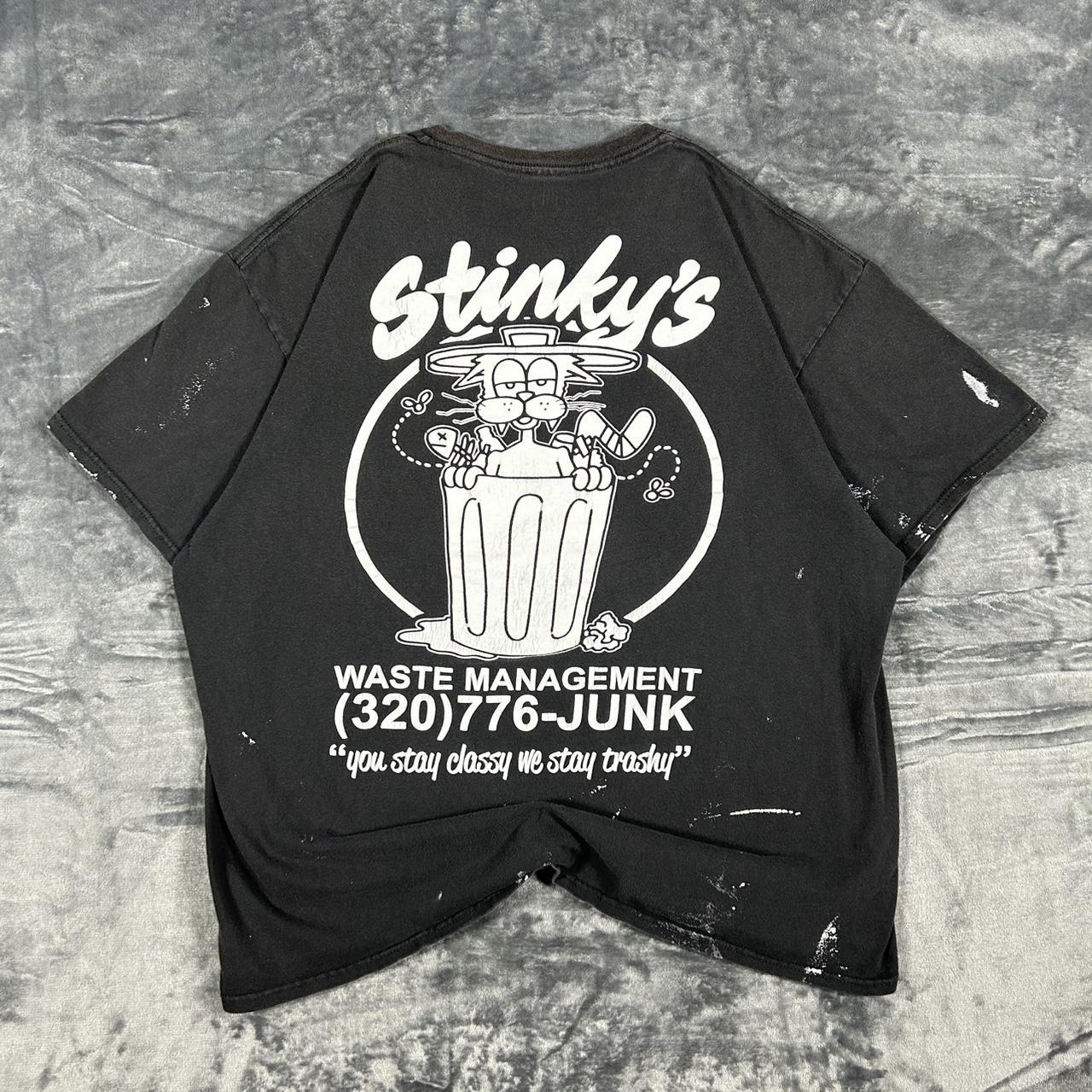 Y2K Stinky’s Waste Management T-Shirt - size XL -... | Depop